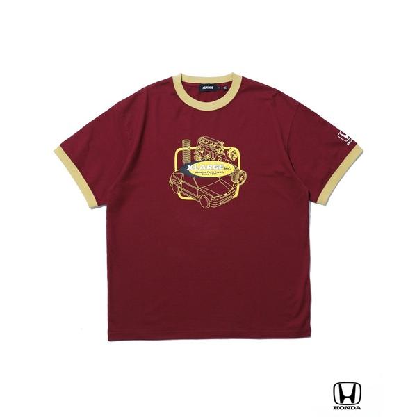 ZOZO問い合わせ番号:106522250ショップ:XLARGE，エクストララージブランド:XLARGE，エクストララージ商品名:XLARGE×Honda PARTS SUPPLIERS RINGER S/S TEEカテゴリ:トップス&gt...