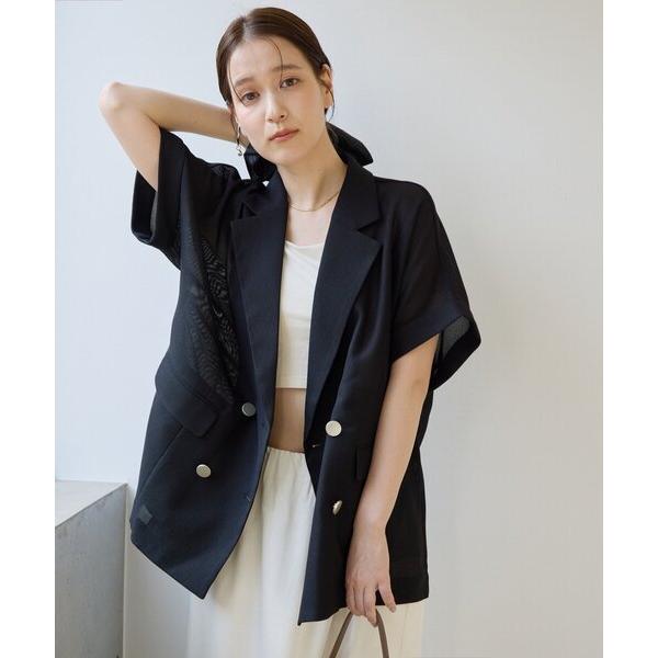 ZOZO問い合わせ番号:106522712ショップ:DISCOAT，ディスコートブランド:DISCOAT，ディスコート商品名:【Noka】メッシュ半袖テーラードジャケットカテゴリ:ジャケット/アウター>テーラードジャケットブランド品番...