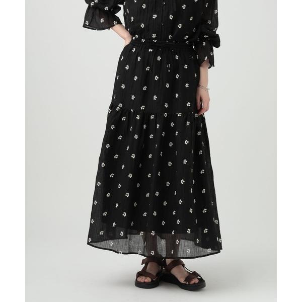 ZOZO問い合わせ番号:106522879ショップ:studio CLIP，スタディオクリップブランド:studio CLIP，スタディオクリップ商品名:フラワーギャザー刺繍スカートカテゴリ:スカート>スカートブランド品番:66517...