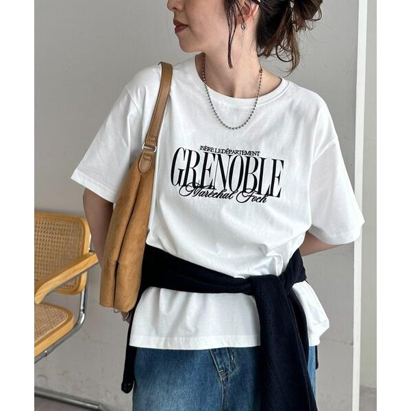 ZOZO問い合わせ番号:106524200ショップ:DISCOAT，ディスコートブランド:DISCOAT，ディスコート商品名:GRENOBLEロゴTシャツカテゴリ:トップス>Tシャツ/カットソーブランド品番:DCZ1061306A00...