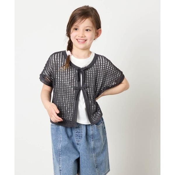 ZOZO問い合わせ番号:106559769ショップ:a.v.v，アー・ヴェ・ヴェブランド:a.v.v，アーヴェヴェ商品名:[120-160][SET][ママとお揃いコーデが叶う]メッシュニットレイヤードトップスカテゴリ:トップス>ニッ...