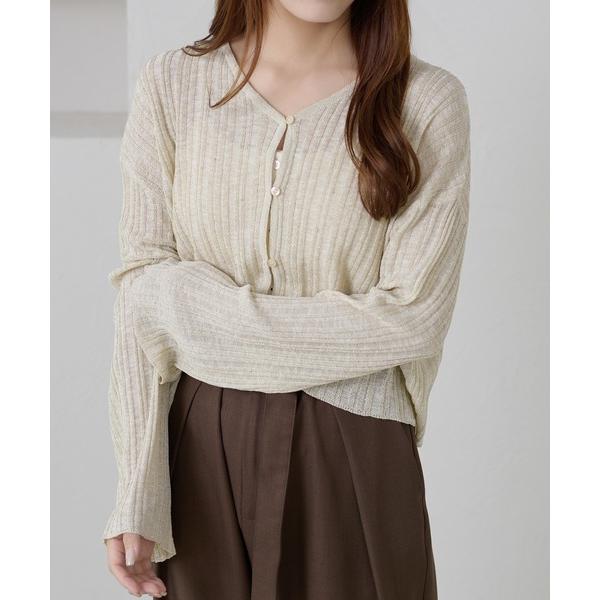 ZOZO問い合わせ番号:106560015ショップ:apres jour，アプレジュールブランド:apres jour clair，アプレジュールクレア商品名:【apres jour clair】ラメシアーニットカーデカテゴリ:トップス&g...