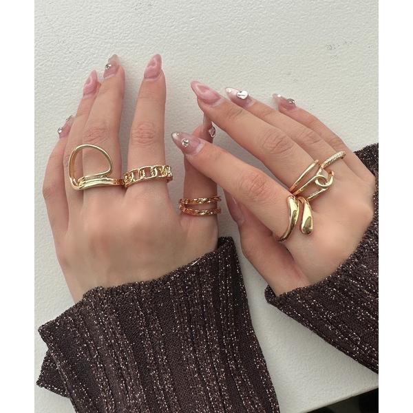 ZOZO問い合わせ番号:106560018ショップ:apres jour，アプレジュールブランド:apres jour clair，アプレジュールクレア商品名:【apres jour clair】デザインリングセットカテゴリ:アクセサリー&...