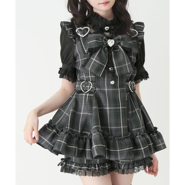 ZOZO問い合わせ番号:106560432ショップ:夢展望（YUMETENBO），ユメテンボウブランド:DearMyLove，ディアマイラブ，夢展望，ユメテンボウ商品名:ハートバックルベルトリボンキラキラセットアップカテゴリ:ジャケット/ア...