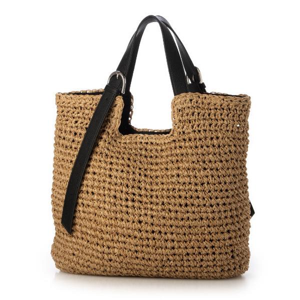 ZOZO問い合わせ番号:106560515ショップ:UNBILLION，アンビリオンブランド:cache cache，カシュ カシュ商品名:カシュカシュ cachecache / ベルトハンドルクロッシェトート カゴバッグカテゴリ:バッグ&...