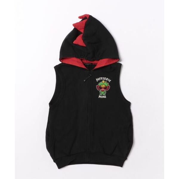 ZOZO問い合わせ番号:106561017ショップ:HYSTERIC MINI，ヒステリックミニブランド:HYSTERIC MINI，ヒステリックミニ商品名:MINILA 背ビレ付き 裏毛ベストカテゴリ:トップス>ベストブランド品番:...