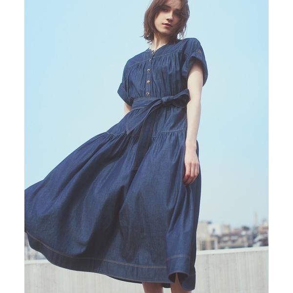 ZOZO問い合わせ番号:106561496ショップ:STRAWBERRY-FIELDS，ストロベリーフィールズブランド:STRAWBERRY-FIELDS，ストロベリーフィールズ商品名:スーパーライトデニム_ライトデニムワンピースカテゴリ:...