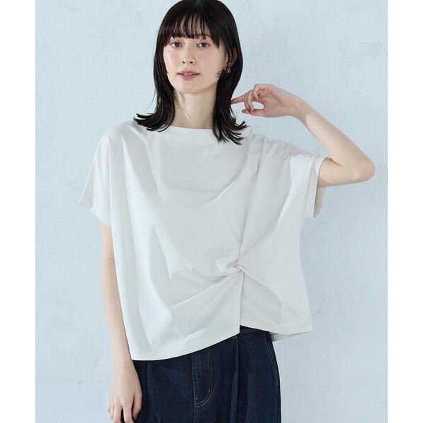 ZOZO問い合わせ番号:106562979ショップ:COMME CA ISM，コムサイズムブランド:COMME CA ISM，コムサイズム商品名:【接触冷感】ツイストタック Tシャツカテゴリ:トップス>Tシャツ/カットソーブランド品番...