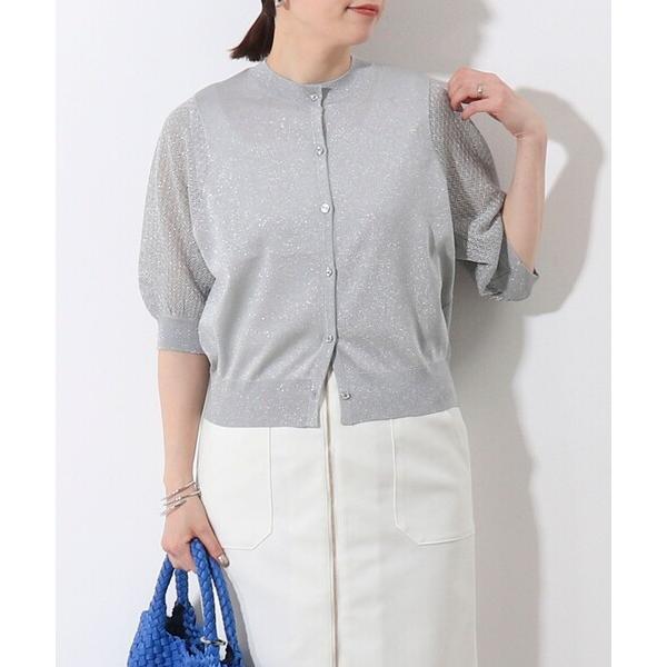 参考価格：8，690円発売時期：2025年05月コンディション：B（目立つ使用感なし）使用感が少ない、または気にならないアイテム首周り・袖口：汚れ参考商品名：袖レース柄5分袖カーディガン参考品番：5-0803-2-02-203【商品に関する...