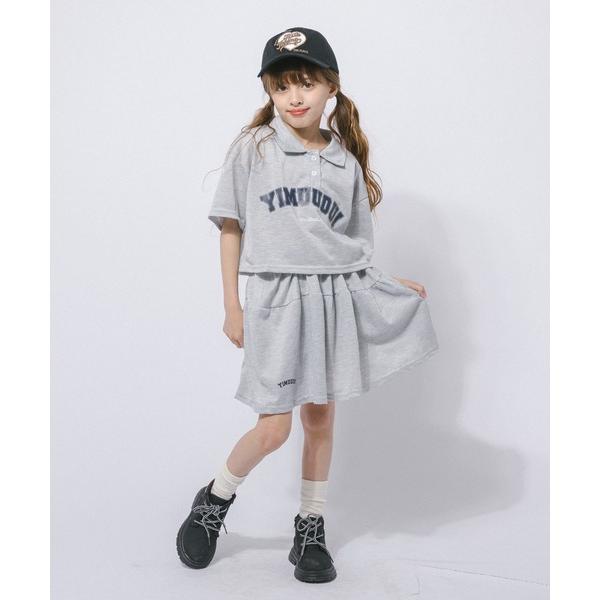 ZOZO問い合わせ番号:106594735ショップ:moredays store，モアデイズ・ストアブランド:URBAN CHERRY，アーバンチェリー商品名:【2点セット】クロップドロゴプリントポロトップス＋フレアスカートカテゴリ:トップ...