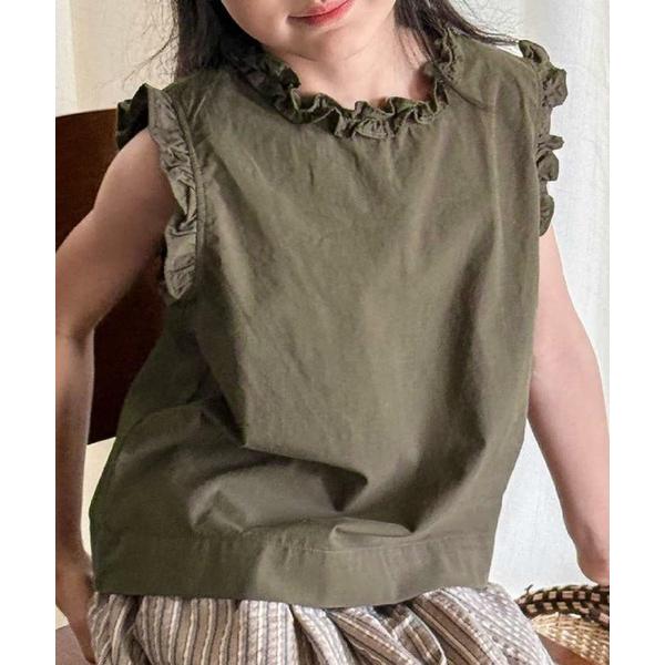 ZOZO問い合わせ番号:106599887ショップ:aimoha，アイモハブランド:aimoha，アイモハ商品名:【aimoha-KIDS-】フリルノースリーブブラウスカテゴリ:トップス>シャツ/ブラウスブランド品番:mosjp207...