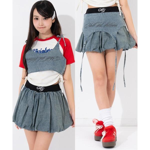 『セール実施中』ZOZO問い合わせ番号:106599962ショップ:ANAP，アナップブランド:ANAP GiRL，アナップガール商品名:2WAY バルーン スカートカテゴリ:スカート>スカートブランド品番:918-7940素材:ブル...