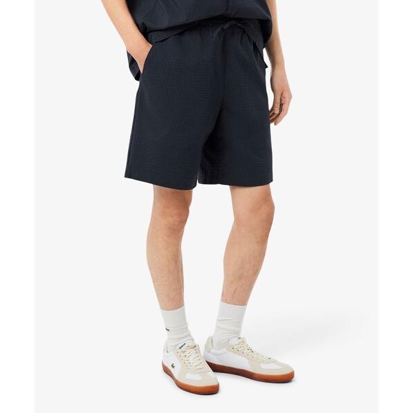 ZOZO問い合わせ番号:106600212ショップ:LACOSTE，ラコステブランド:LACOSTE，ラコステ商品名:シアサッカーショートパンツカテゴリ:パンツ>その他パンツブランド品番:GH1977-10素材:本体 綿62% ポリエ...