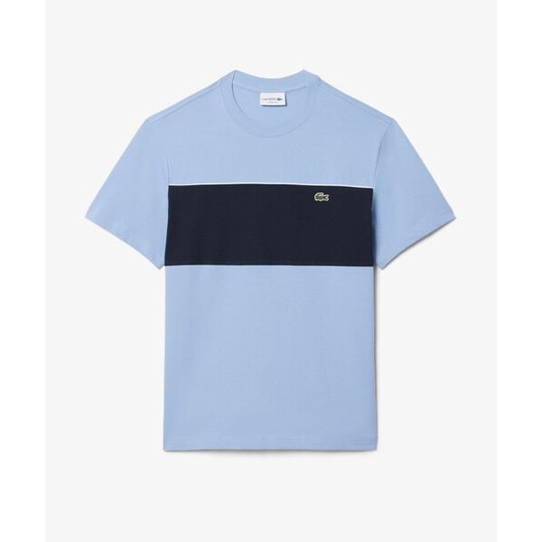 『タイムセール実施中』ZOZO問い合わせ番号:106600218ショップ:LACOSTE，ラコステブランド:LACOSTE，ラコステ商品名:配色パイピングパネルボーダーTシャツカテゴリ:トップス>Tシャツ/カットソーブランド品番:TH...