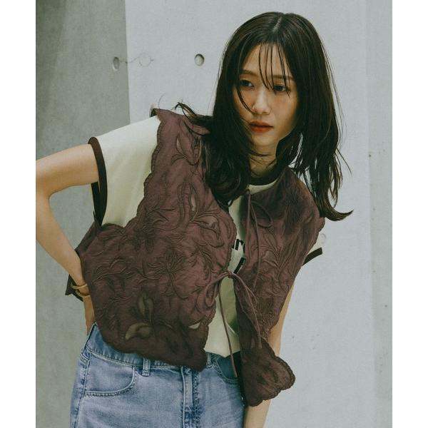 ZOZO問い合わせ番号:106600524ショップ:GLOBAL WORK，グローバルワークブランド:GLOBAL WORK，グローバルワーク商品名:meets India/刺繍レースベスト/601191カテゴリ:トップス>ベストブラ...