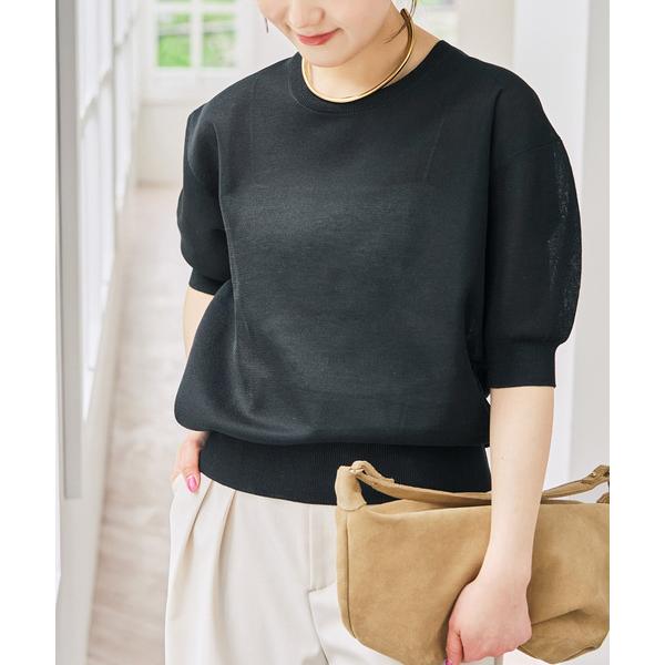 ZOZO問い合わせ番号:106600677ショップ:Spick &amp; Span，スピック アンド スパンブランド:Spick &amp; Span，スピックアンドスパン商品名:《手洗い可》シアーミラノリブパフスリーブプルオーバーカテゴ...