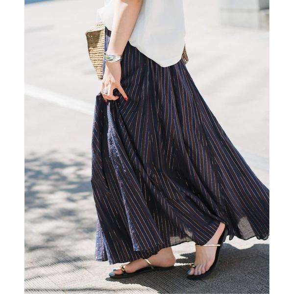 ZOZO問い合わせ番号:106601091ショップ:Spick &amp; Span，スピック アンド スパンブランド:Spick &amp; Span，スピックアンドスパン商品名:《WEB限定 / 追加2》HYUストライプギャザーフレアス...