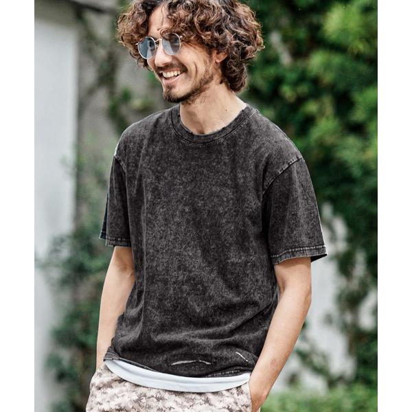 ZOZO問い合わせ番号:106601458ショップ:CAMBIO，カンビオブランド:CAMBIO，カンビオ商品名:mt10486- Pigment dye Distressed Short Sleeve Cut sew Tシャツ(S6011...