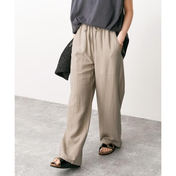 ZOZO問い合わせ番号:106601954ショップ:Spick &amp; Span，スピック アンド スパンブランド:Spick &amp; Span，スピックアンドスパン商品名:ドレープツイルイージーファティーグパンツカテゴリ:パンツ&...