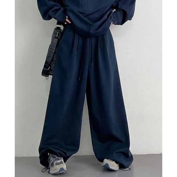 ZOZO問い合わせ番号:106602255ショップ:Dalfwin，ダールフィンブランド:Dalfwin，ダールフィン商品名:韓国ファッション 【セットアップ可能】ワイドスウェットパンツカテゴリ:パンツ>スウェットパンツブランド品番:...