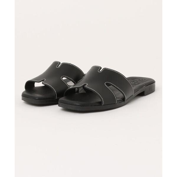 ZOZO問い合わせ番号:106602473ショップ:INTER-CHAUSSURES，インター ショシュールブランド:INTER-CHAUSSURES，インターショシュール商品名:【Oh my Sandals】スクエアトウフラットミュールサ...