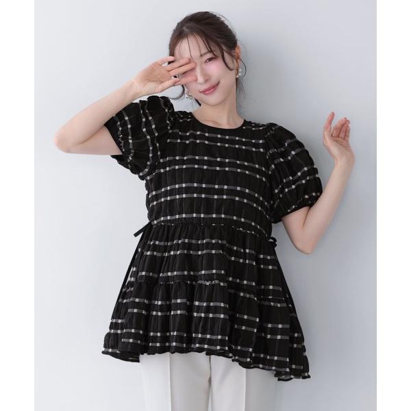 ZOZO問い合わせ番号:106603579ショップ:Fit more，フィットモアブランド:Fit more，フィットモア商品名:ぷっくりチェックティアードトップスカテゴリ:トップス>その他トップスブランド品番:f5t6202-527...