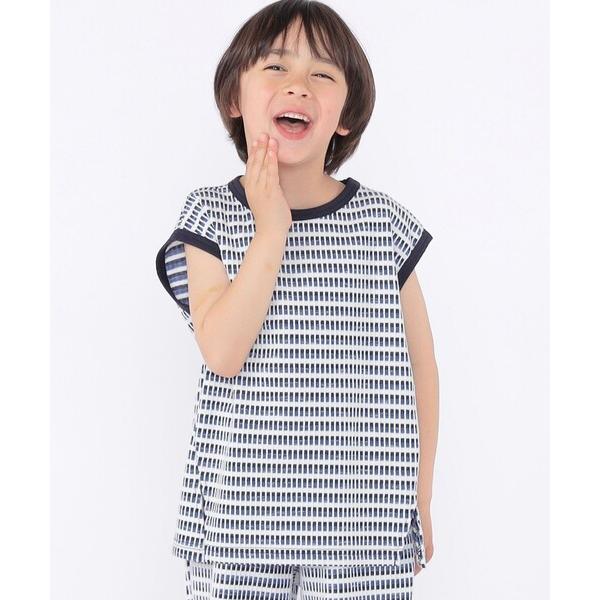ZOZO問い合わせ番号:106603639ショップ:SHIPS KIDS，シップス キッズブランド:SHIPS，シップス商品名:SHIPS KIDS:100〜130cm / ジャカード ノースリーブ カットソーカテゴリ:トップス>ニッ...