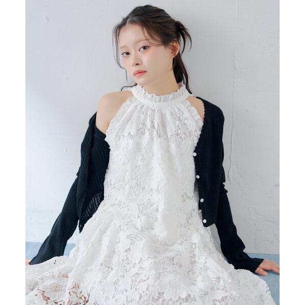 ZOZO問い合わせ番号:106603644ショップ:Chico，チコブランド:Chico，チコ商品名:【SALON by Chico】シアー金釦柄編みカーディガンカテゴリ:トップス>カーディガン/ボレロブランド品番:CHS106140...