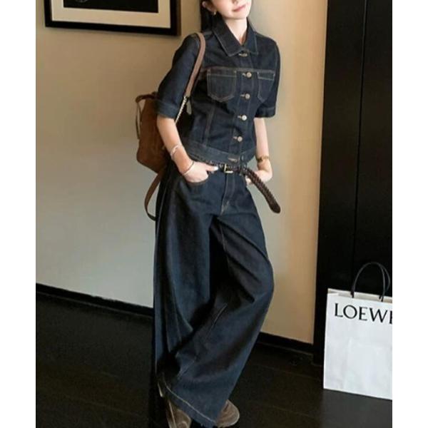 『タイムセール実施中』ZOZO問い合わせ番号:106604811ショップ:Ulysses，ユリシスブランド:semplice，センプリチェ商品名:デニム セットアップカテゴリ:ジャケット/アウター>セットアップブランド品番:BSTF3...