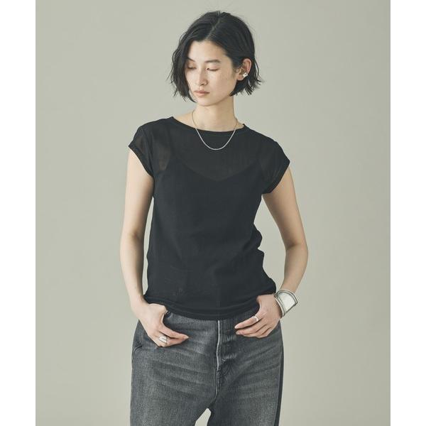 ZOZO問い合わせ番号:106605545ショップ:Curensology，カレンソロジーブランド:Curensology，カレンソロジー商品名:Curensology(カレンソロジー)/コットンチュールショートスリーブプルオーバーカテゴリ...