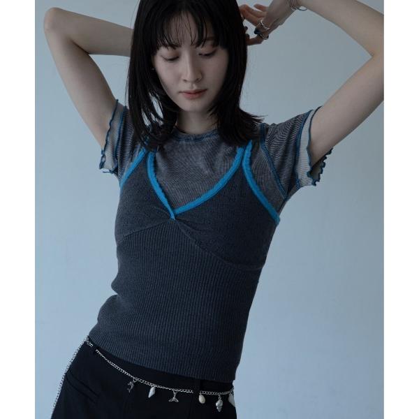 ZOZO問い合わせ番号:106641082ショップ:Avenue，アヴェニューブランド:VACANCY，ヴァカンシー商品名:配色レイヤードキャミソールカテゴリ:トップス>キャミソールブランド品番:336262-998-006素材:綿　...