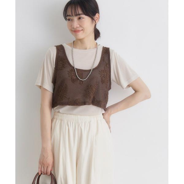 『タイムセール実施中』ZOZO問い合わせ番号:106641155ショップ:Right-on，ライトオンブランド:BACK NUMBER，バックナンバー，Right-on，ライトオン商品名:【BACK NUMBER】シアー刺繍クロップドビスチ...