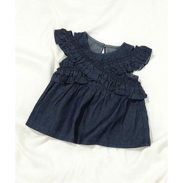 ZOZO問い合わせ番号:106641319ショップ:F.O.Online Store，エフオーオンラインストアブランド:BREEZE，ブリーズ商品名:デニムフリルチュニックカテゴリ:トップス>シャツ/ブラウスブランド品番:J21490...