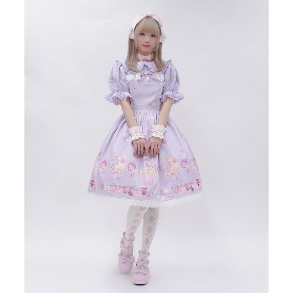 ZOZO問い合わせ番号:106642365ショップ:axes femme，アクシーズファムブランド:Chalmiere，シャルミエール商品名:パンジーカップケーキ柄ＪＳＫカテゴリ:ワンピース/ドレス>ワンピースブランド品番:LD341...