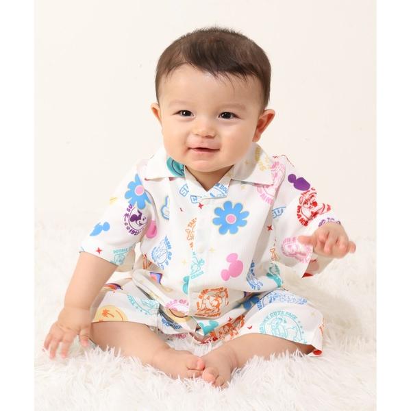 ※このアイテムは返品・交換対象外商品です。ZOZO問い合わせ番号:106642586ショップ:BABYDOLL，ベビードールブランド:Disney，ディズニー商品名:DIS-リゾート総柄RPS1599Bカテゴリ:ママ＆ベビー>ロンパー...