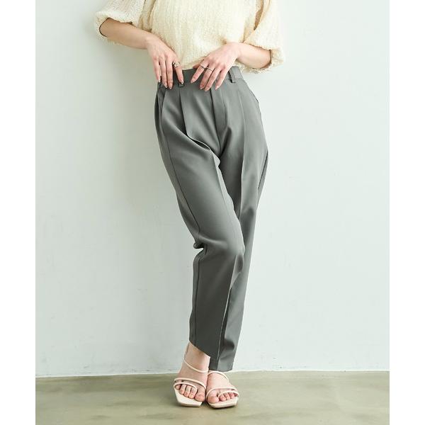 ZOZO問い合わせ番号:106642611ショップ:Auntie Rosa，アンティローザブランド:mil，ミル商品名:【ラクに着られてきちんと見える。毎日着たい】 美シルエット センタープレス プルオン テーパード パンツ【587198】...