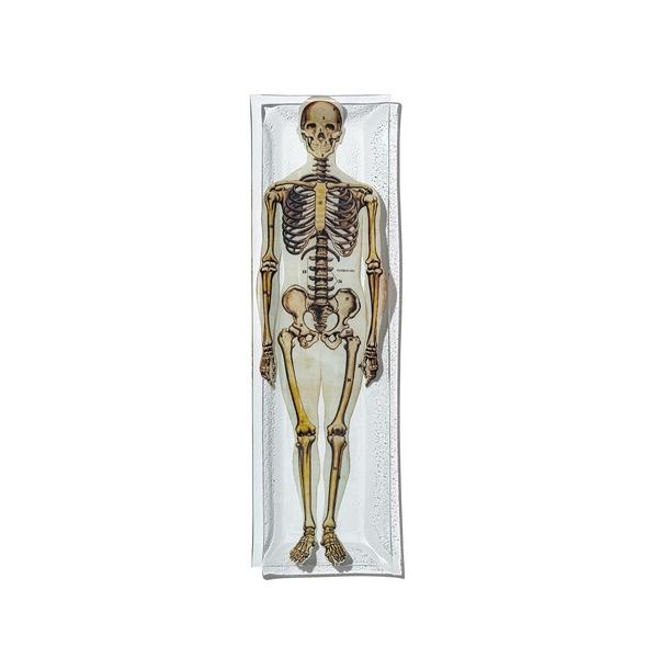 ZOZO問い合わせ番号:106643732ショップ:PUEBCO，プエブコブランド:PUEBCO，プエブコ商品名:PRINTED GLASS TRAY / Skeleton， Bodyカテゴリ:雑貨/ホビー>ステーショナリーブランド品...