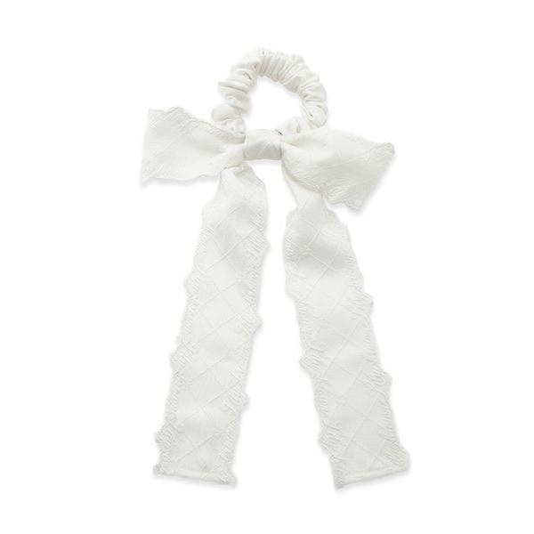 ZOZO問い合わせ番号:106644201ショップ:LILY BROWN，リリー ブラウンブランド:LILY BROWN，リリーブラウン商品名:エンブロイダリースカラップリボンシュシュカテゴリ:ヘアアクセサリー>その他ヘアアクセサリー...