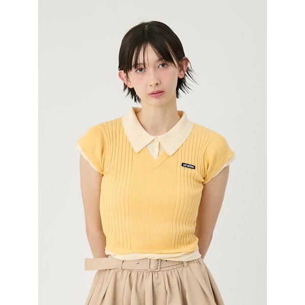 ZOZO問い合わせ番号:106644218ショップ:LILY BROWN，リリー ブラウンブランド:LILY BROWN，リリーブラウン商品名:レイヤードニットトップスカテゴリ:トップス>ニット/セーターブランド品番:LWNT2621...
