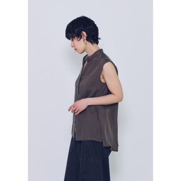 ZOZO問い合わせ番号:106644315ショップ:1er Arrondissement，プルミエ　アロンディスモンブランド:1er Arrondissement，プルミエアロンディスモン商品名:キュプラフィブリルノースリーブシャツカテゴリ...