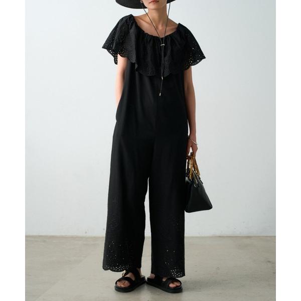ZOZO問い合わせ番号:106644443ショップ:LOUNGEDRESS，ラウンジドレスブランド:LOUNGEDRESS，ラウンジドレス商品名:コットンレースオールインワンカテゴリ:オールインワン・サロペット>つなぎ/オールインワン...