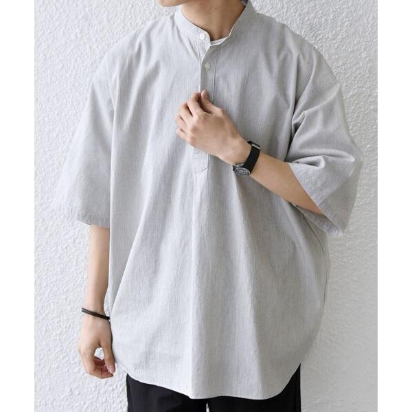 ZOZO問い合わせ番号:106645508ショップ:SHIPS，シップスブランド:SHIPS any，シップス エニィ，SHIPS，シップス商品名:SHIPS any:〈洗濯機可能〉コットン/リネン ストライプ バンド スキッパー ハーフス...