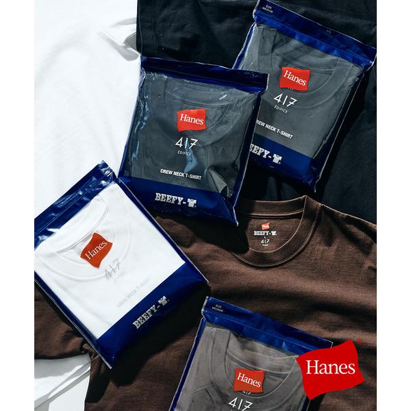ZOZO問い合わせ番号:106645945ショップ:EDIFICE，エディフィスブランド:HANES，ヘインズ，417 EDIFICE，フォーワンセブンエディフィス商品名:【Hanes × 417 EDIFICE】別注 BEEFY CREW...