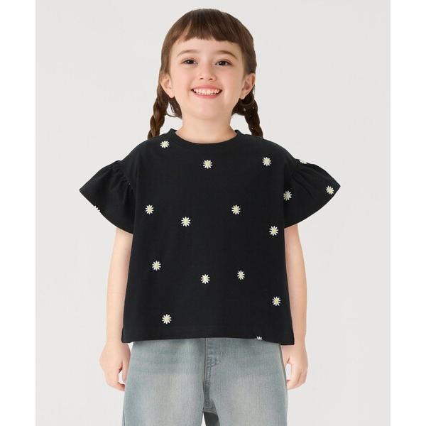 ZOZO問い合わせ番号:106646021ショップ:SHIPS KIDS，シップス キッズブランド:SHIPS Colors，シップス カラーズ商品名:SHIPS Colors:90〜140cm / リンク フラワー刺繍 Tシャツ◇カテゴリ...
