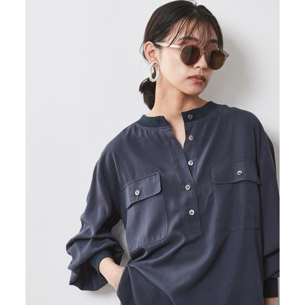 参考価格：6，590円発売時期：2024年02月コンディション：B（目立つ使用感なし）使用感が少ない、または気にならないアイテム首周り・袖口：毛玉全体的：色あせ参考商品名：衿リブブラウス ＜大きいサイズ有＞シックスタイル参考品番：AMR01...