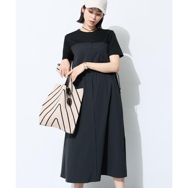 ZOZO問い合わせ番号:106682015ショップ:INDIVI，インディヴィブランド:INDIVI，インディヴィ商品名:【洗える／1枚でキマる／ドロスト付】ビスチェ風ドッキングTワンピースカテゴリ:ワンピース/ドレス>ワンピースブラ...