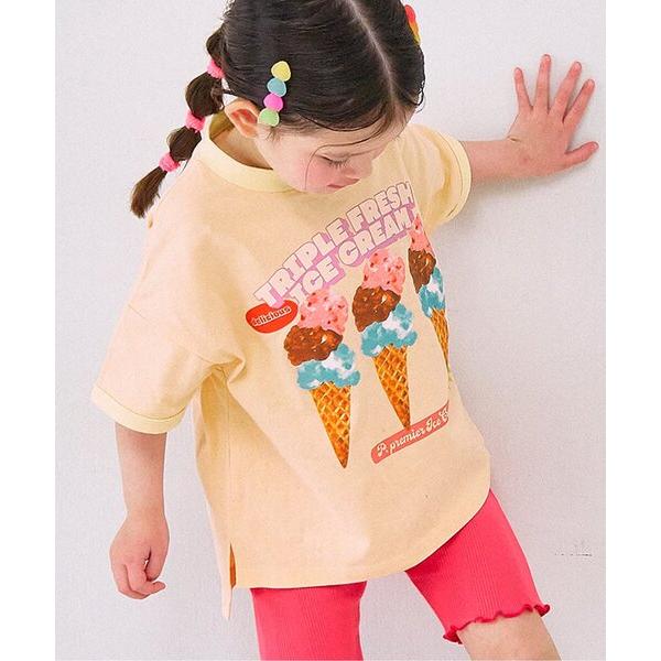 ZOZO問い合わせ番号:106682398ショップ:F.O.Online Store，エフオーオンラインストアブランド:p.premier，ピードットプルミエ商品名:【26夏新作】いろんなアイスちょーだいグラフィックリンガー半袖Tシャツカテ...