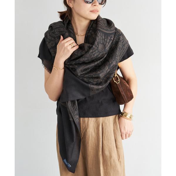 ZOZO問い合わせ番号:106682579ショップ:Deuxieme Classe，ドゥーズィエムクラスブランド:Deuxieme Classe，ドゥーズィエムクラス商品名:【PETRUSSE/ぺトルス】JACQUARD STOLE BLK...
