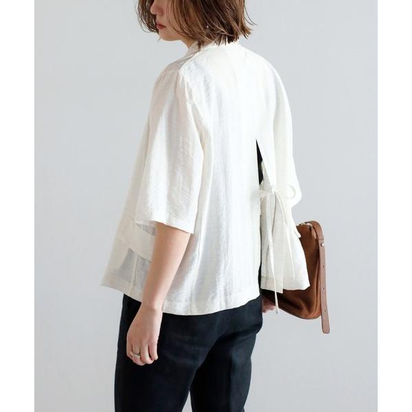 ZOZO問い合わせ番号:106683008ショップ:Bonjour Sagan，ボンジュールサガンブランド:Bonjour Sagan，ボンジュールサガン商品名:バックリボンハーフスリーブジャケットカテゴリ:ジャケット/アウター>テー...