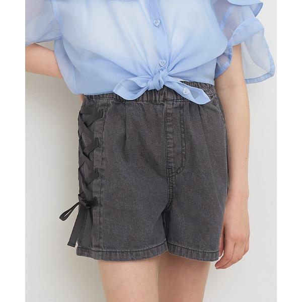 ZOZO問い合わせ番号:106684153ショップ:coca，コカブランド:coca（coca），コカ商品名:キッズ　デニムレースアップショートパンツカテゴリ:パンツ>デニムパンツブランド品番:36-251133204-20素材:綿1...